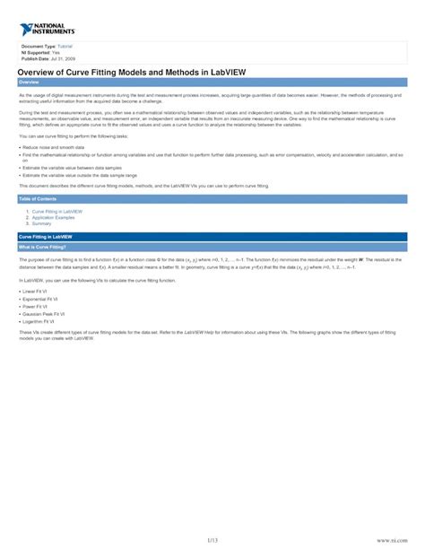 pdf curve fitting tutorial dokumen tips
