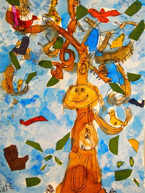 New City Arts First Grade Tree Portraits