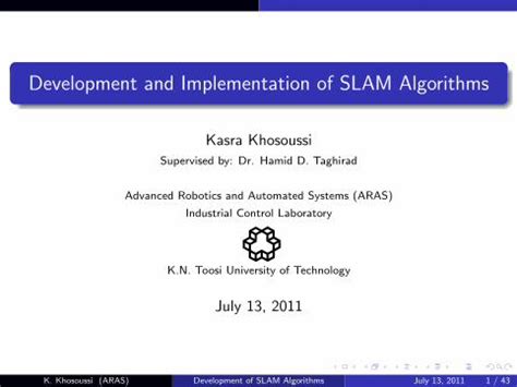 PDF Development And Implementation Of SLAM Algorithms DOKUMEN TIPS
