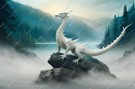 Premium Photo Fantasy Friendly Dragon Portrait Surreal Artwork Of