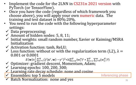 Solved Implement The Code For The 2LNN In CS231n 2021 Chegg