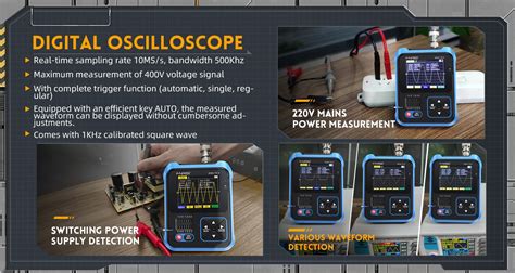 Fnirsi Dso Tc3 3 In 1 Handheld Oscilloscope Signal Generator And