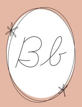 Cursive Letter Posters By Maddy Butts TPT