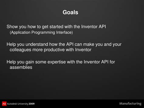 Ppt Introduction To Autodesk® Inventor® Api And Assemblies Powerpoint