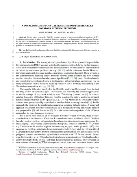 Pdf A Local Discontinuous Galerkin Method For Dirichlet Boundary