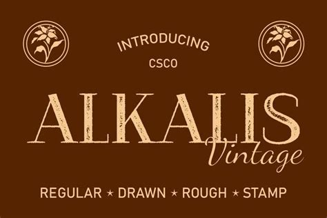 Alkalis Vintage Stamp Font Craftsupplyco Fontspace