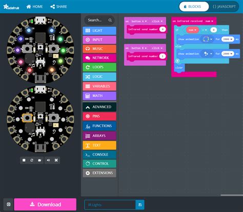 Infrared Ir Controlled Lights With Makecode Adafruit Circuit