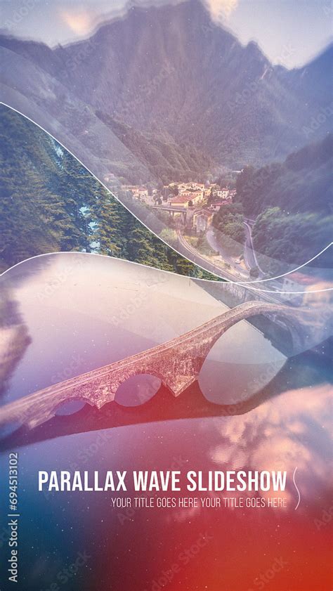 Parallax Wave Slideshow Stock Template Adobe Stock