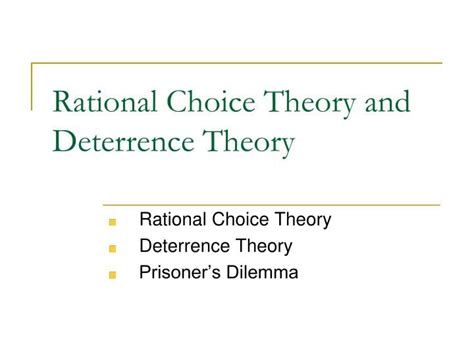 Deterrence Theory