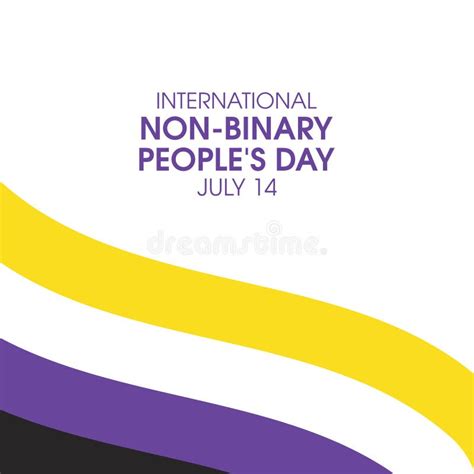 International Non Binary People`s Day Vector Stock Vector