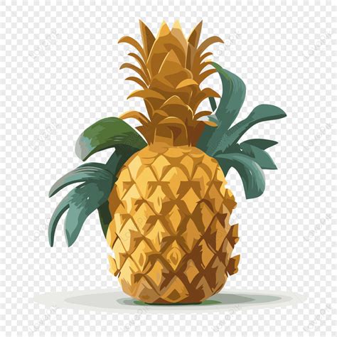 파인애플 벡터상표만화클립 아트 Png 일러스트 무료 다운로드 Lovepik