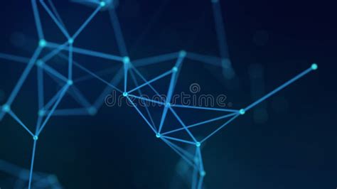 Abstract Technology Futuristic Background Big Data Visualization Block Chain Network Concept