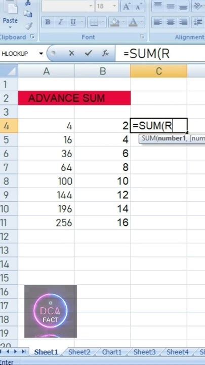 Advance Sum Shorts Shortsfeed Tranding Viral Excel Shortvideo