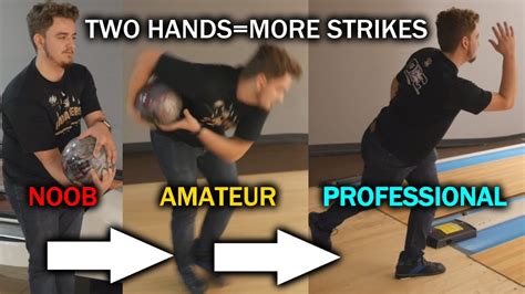 How To Bowl Two Handed More Hook And Power Beginners Guide Youtube