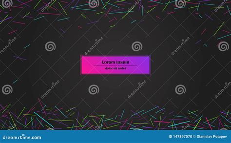 Minimal Colorful Abstract Background Random Chaotic Lines Abstract Geometric Pattern Stock