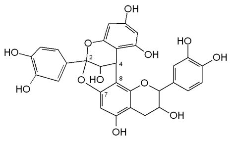 Chemical Structure Of Dimeric Type A Proanthocyanidin Download