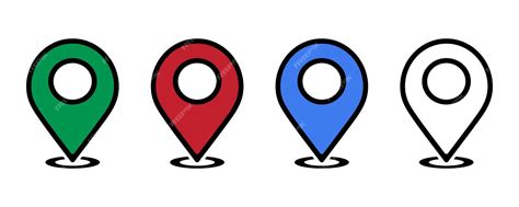 premium vector set of map pin location icons vector map markers on