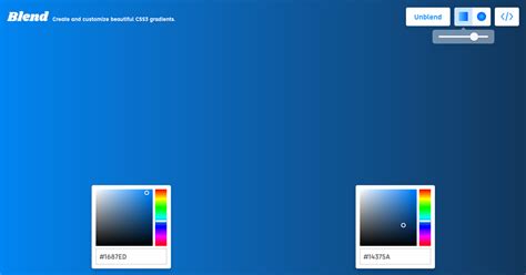Blendâ€”create And Customize Beautiful Css3 Gradients Web Design Tools Web Design Web