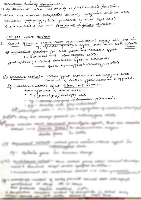 Solution Gene Symbols Dominance And Lethal Gene Action Studypool