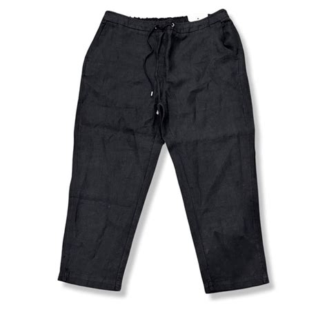 Chicos Pants And Jumpsuits Chicos 0 Linen Draw String Elastic Waist