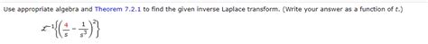 Solved Use Appropriate Algebra And Theorem To Find The Chegg