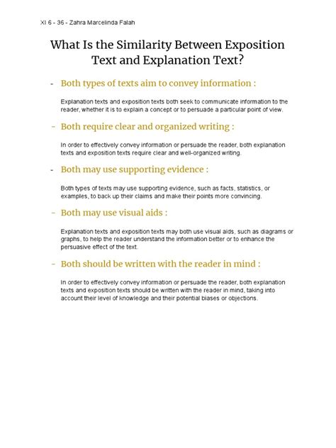 What Is The Similarity And Different Between Exposition Text And Explanation Text Pdf