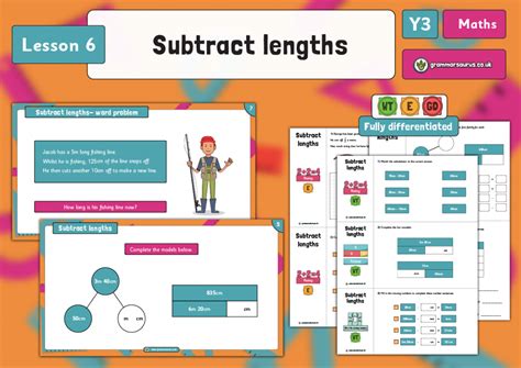 Year 3 Length And Perimeter Subtract Lengths Lesson 6 Grammarsaurus