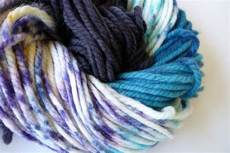 Hand Dyed Yarn Bulky Yarn Superwash Merino Wool Variegated