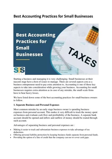 Ppt Best Accounting Practices For Small Businesses Powerpoint Presentation Id 11708340