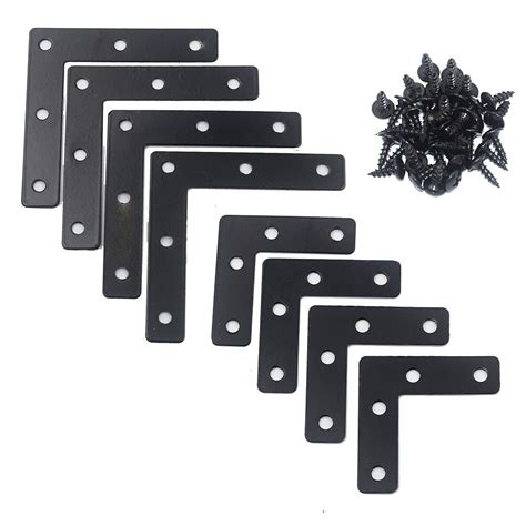 3 18inch And 2inchlblack Flat Corner Braces With Screw Picture Picture Angle