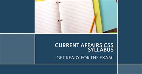 Current Affairs Css Syllabus Css Online