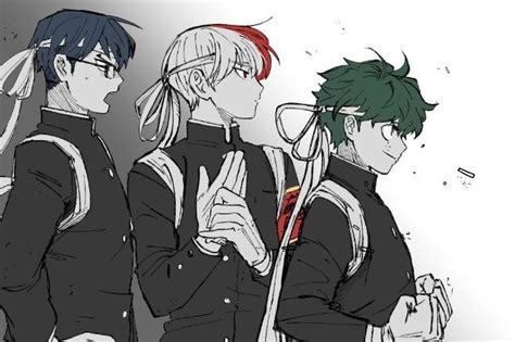 Iida Tenya Todoroki Shouto Midoriya Izuku