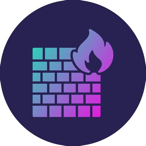 Firewall Glyph Gradient Circle Icon Design 48417542 Vector Art At Vecteezy