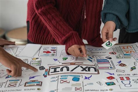 Premium Photo Creative Designer Choosing Color Samples For Mobile Responsive Website