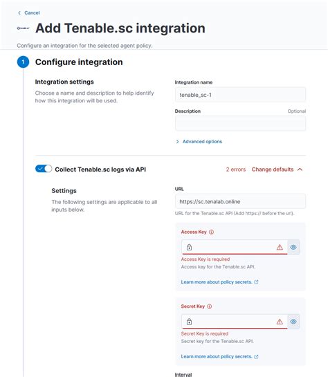 Tenable Integration Elastic Agent Discuss The Elastic Stack