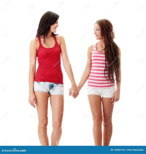 Dos Mujeres Lesbianas Foto De Archivo Imagen De Piernas 15420718