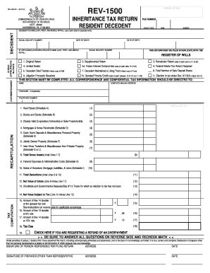 Inheritance Tax Return Pa Fill Online Printable Fillable Blank PdfFiller