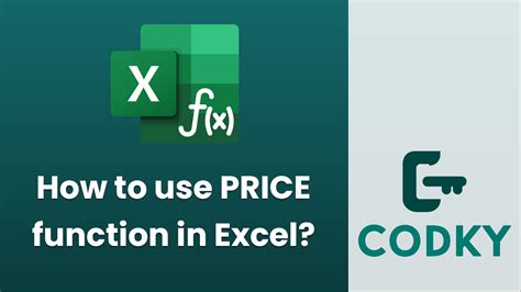 How To Use Price Function In Excel Codky How To Use Price Function In Excel Codky
