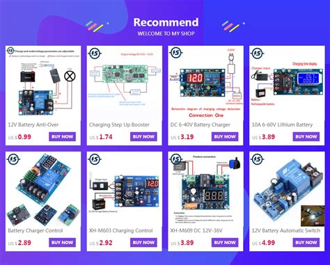 12V Battery Protection Module Discharge Board Anti Over Automatically Restore Low Voltage With