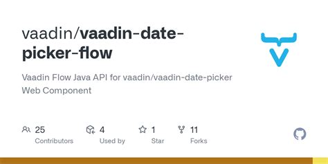 Github Vaadinvaadin Date Picker Flow Vaadin Flow Java Api For Vaadinvaadin Date Picker Web