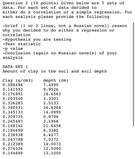 Solved Question 2 10 Points Given Below Are 5 Sets Of
