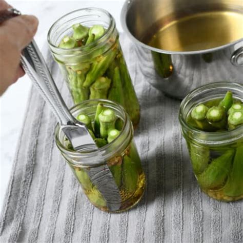 Easy Crisp Pickled Okra Grits And Gouda