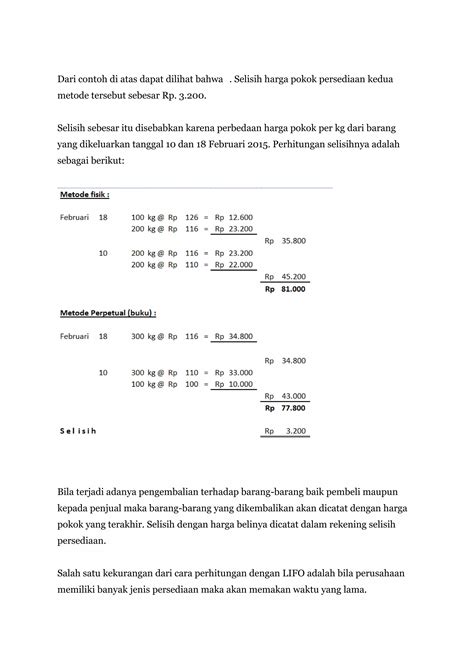 Menghitung Harga Pokok Penjualan Hpp Pdf