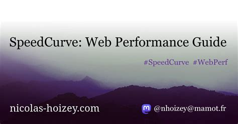 Speedcurve Web Performance Guide Nicolas Hoizey