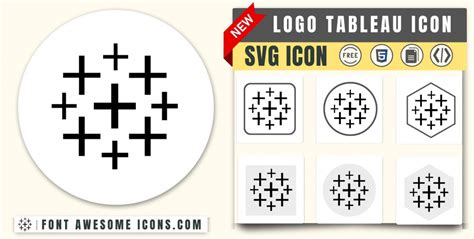 Logo Tableau Icon Svg Code — Download Path Html