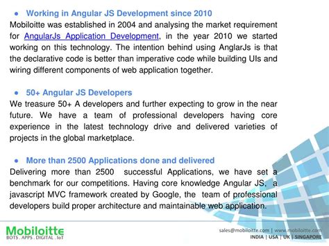 ppt angular js application development mobiloitte powerpoint