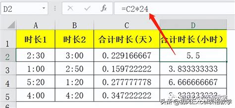 Excel中如何将时间以小时为单位表示 正数办公