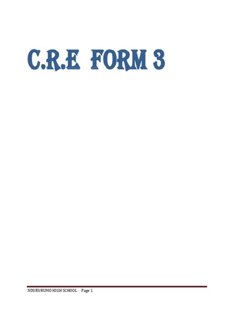 Form 3 Notes Pdf Spiritual T Prophet