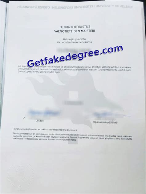 How To Buy Finland University Of Helsinki Diploma Buy Fake High School And University