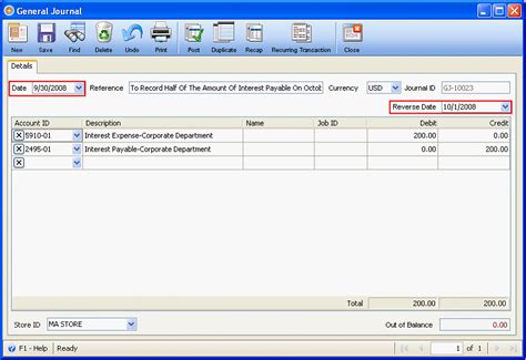 Accounting Reverse Journal